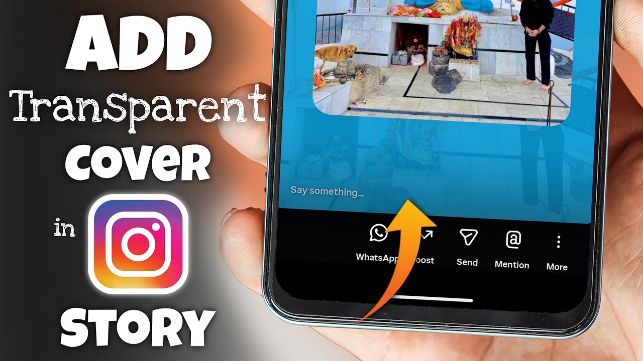 How to Add Transparent Cover in Instagram Story (2026) | Transparent Background Instagram Story