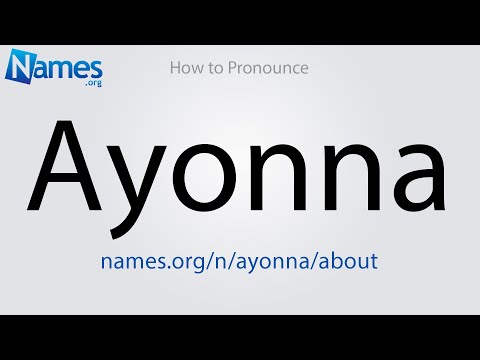 How to Pronounce Ayonna