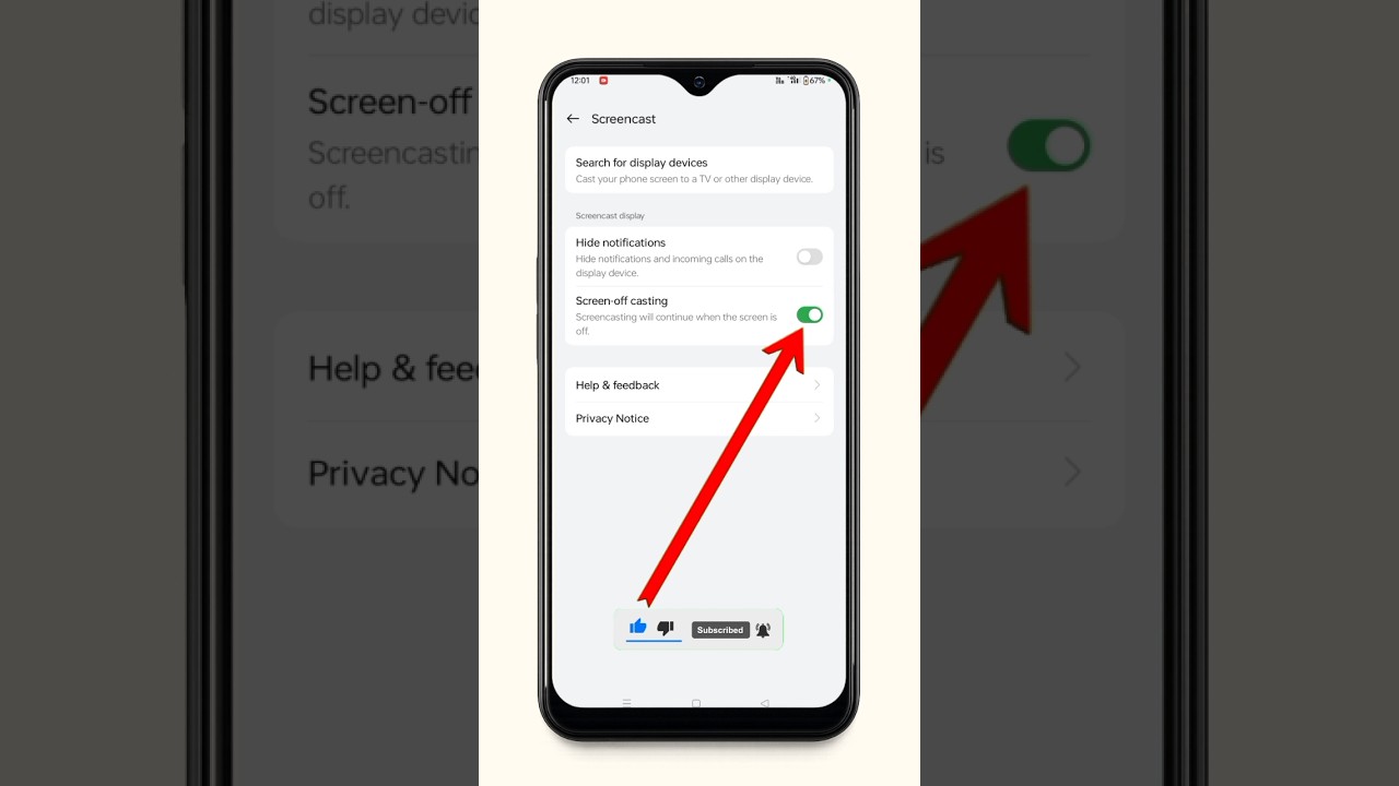 What is Screen Cast Setting in Android Phone | Screen Cast Feature Explained #shorts #android