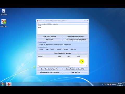 How To Use Yahoo! Finance Get Multiple Stock Quotes Software
