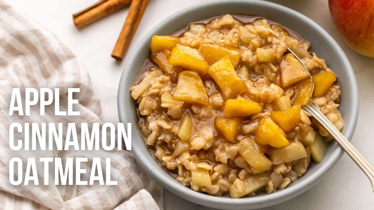 Apple Cinnamon Oatmeal l The Recipe Rebel