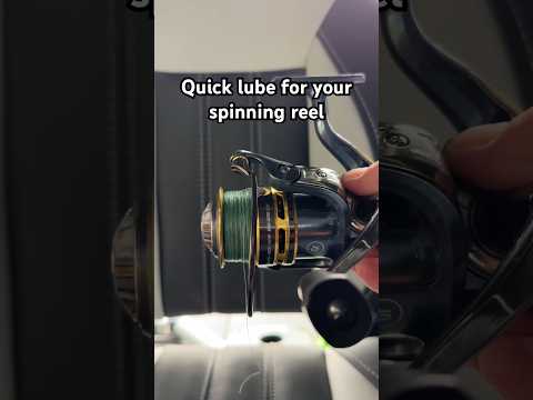 How to lube your spinning reel #fishing #spinningreel
