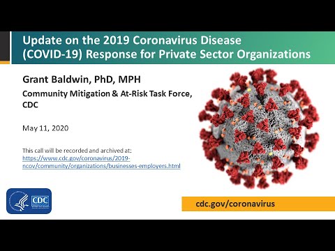 CDC Partner Update on COVID-19: Private Sector - May 11, 2020