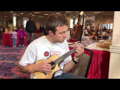 Ken Franklin Ukulele with Aquila Carbon Black Strings Demo