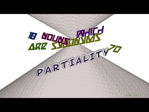 partiality - 11 nouns synonym of partiality (sentence examples)