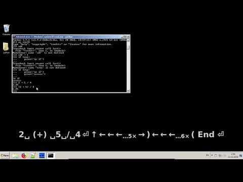 python 3 и REPL в windows 7