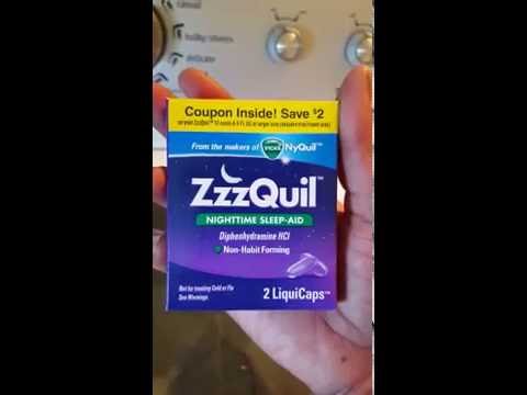 ZzzQuil Nighttime Sleep Aid unboxing