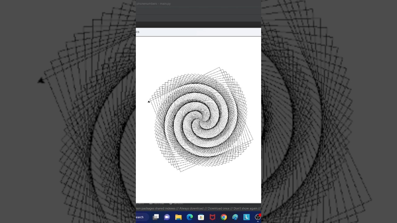 Create Amazing Art Using Python |Coding For Beginners| Projects | #python #shortsfeed #youtubeshorts