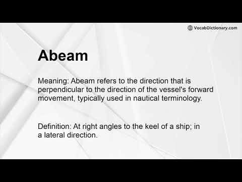 Abeam Meaning