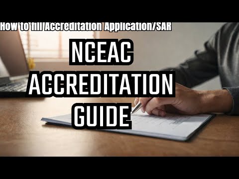 Computing Bachelor Degree accreditation Application/SAR Process from NCEAC