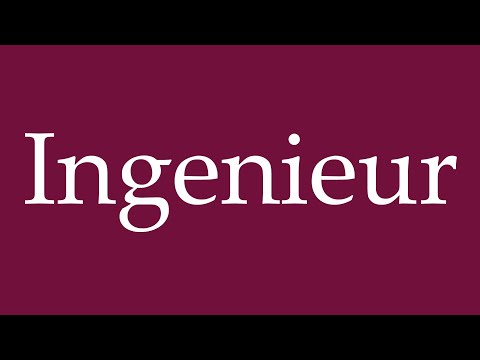 How to Pronounce ''Ingenieur'' (Engineer) Correctly in German