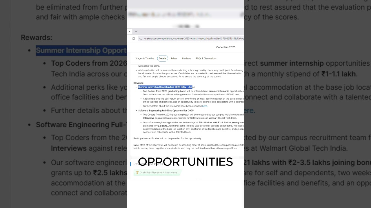 Walmart CodeHers Hackathon 2025 - 26 | #walmart  #CodeHers #womenintech #hackathon
