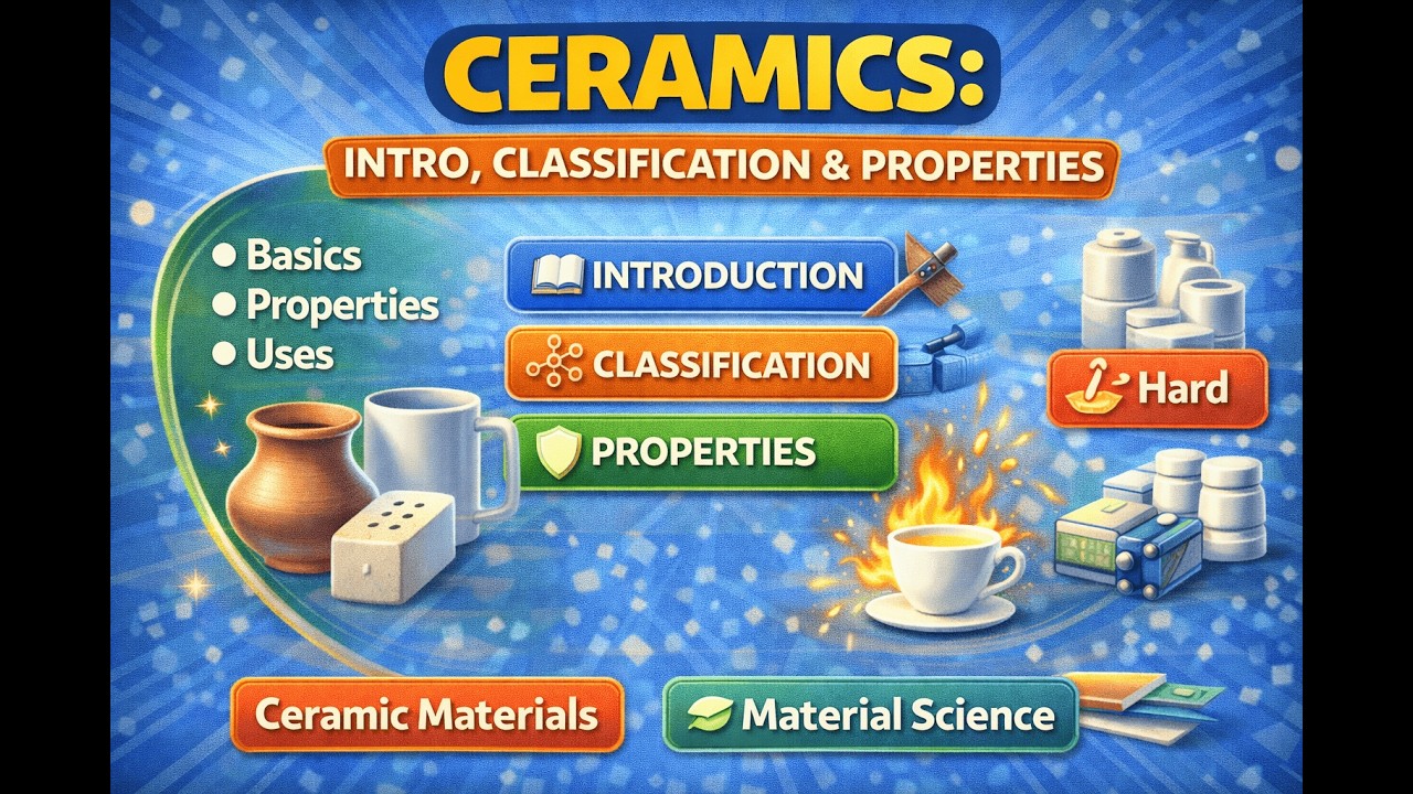 Introduction to Ceramics | Classification, Structure & Properties Explained