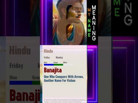 Banajita name meaning One Who Conquers With Arrows, Another Name For Vishnu