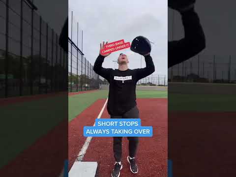 Shortstops always calling everyone off 🤦🏻‍♂️😬 #shortstop #infield #baseball