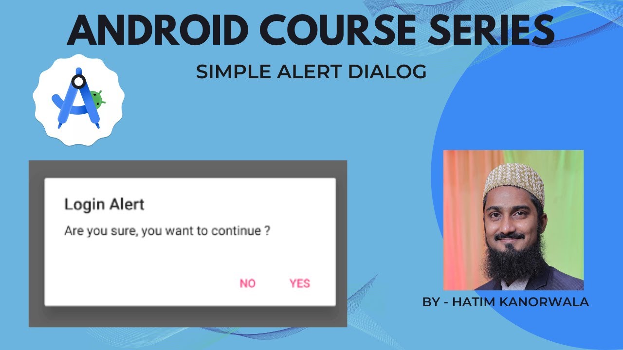 Simple Alert Dialog Box | Android Studio | Dialog box with Button | Android Series