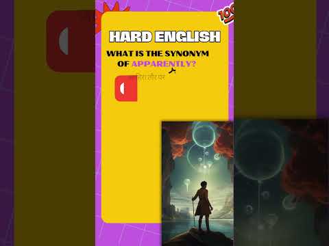 SYNONYM OF ASTOUNDED AND APPARENTLY | HARD QUIZ ENIGLISH SYNONYM VOCABULARY