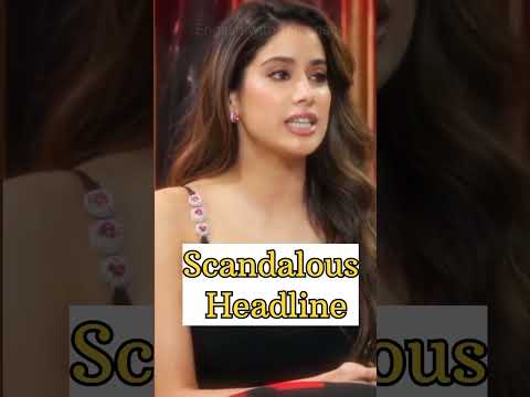Meaning of Scandalous Headline in bollywood/ learn English with Janvi kapoor/ Kapil sharma show