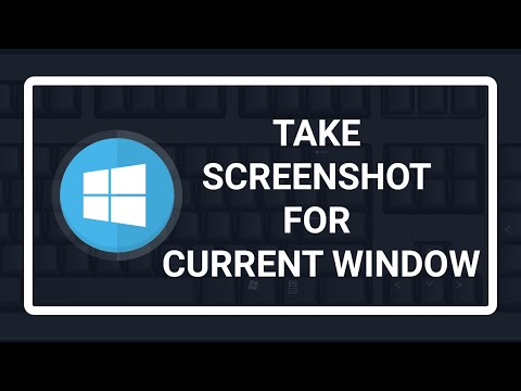 Take screenshot for current window using shortcut key