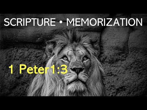 Scripture memorization / Bible verse - 1 Peter 1:3 (NCV)