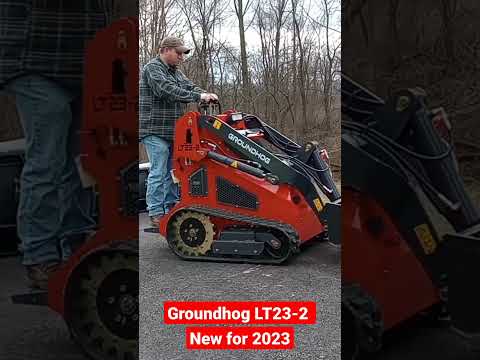 Groundhog LT23-2 Mini Skid Steer Honda V-Twin 1 Year Powertrain warranty Sneak Peak