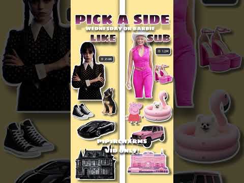 PINK OR BLACK?#pickasideyoutube #trending #trend #pickasideyoutube #p1p3rchxrms #barbie #barbiemovie