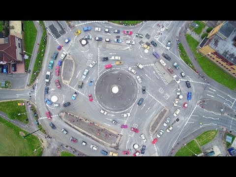 The Magic Roundabout in Swindon, England.