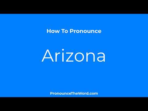 How To Say Arizona | Pronounce Arizona Like Native English Speakers | Pronounce The Word