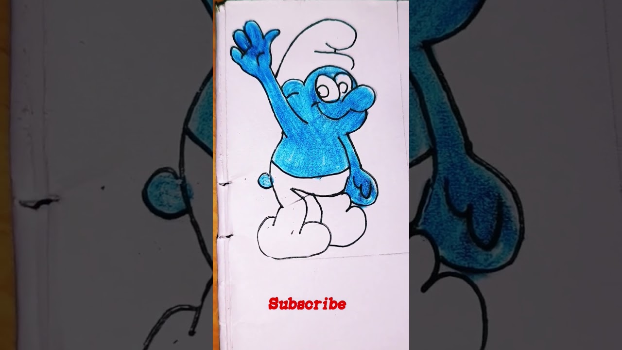 smurf #drawing #easy #shortsvideo #art #smurf #hollywood