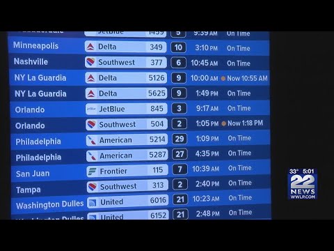 All flights back on track at Bradley International Airport