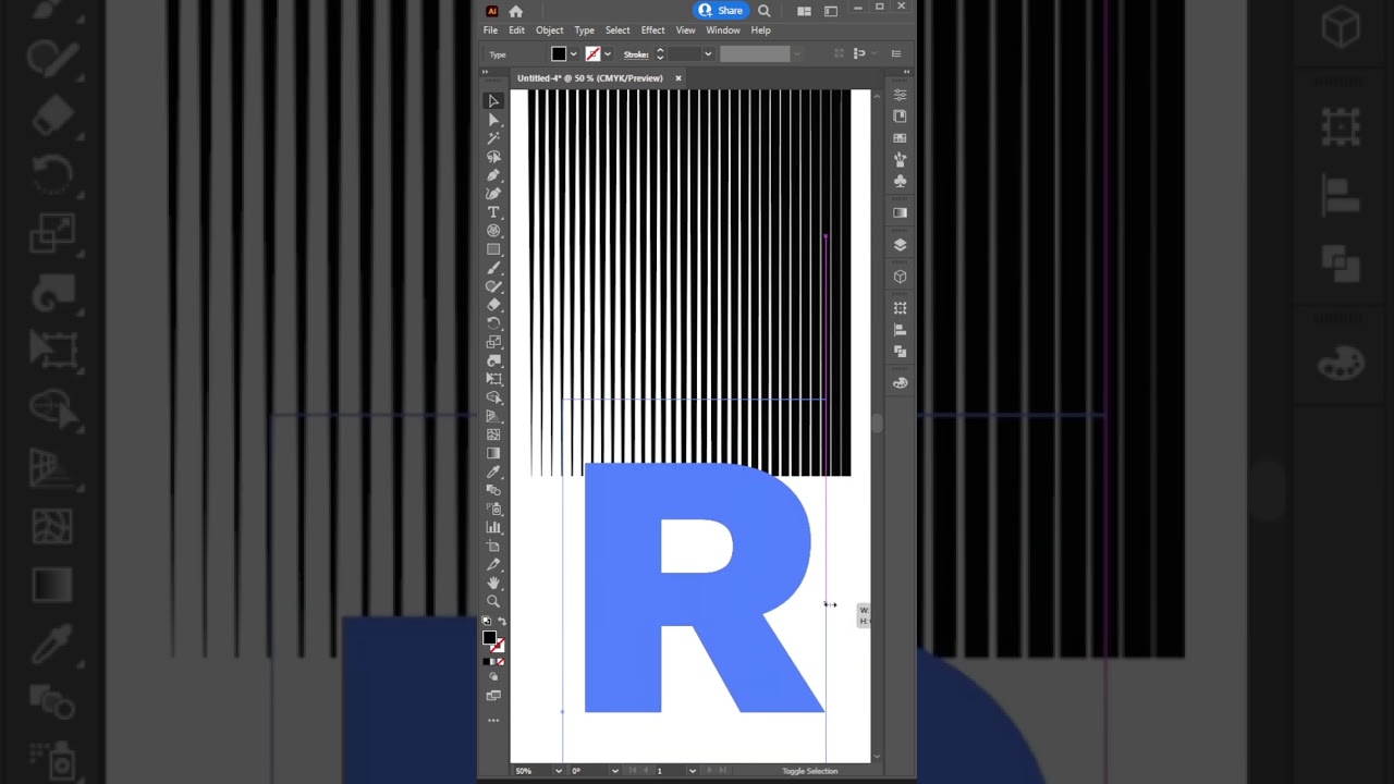 Create Abstract Stroke Text Effect in Adobe Illustrator cc Tutorial | Multiple Stroke | Text Effect