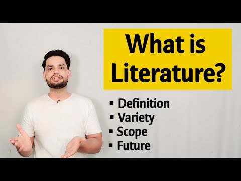 what is Literature in hindi