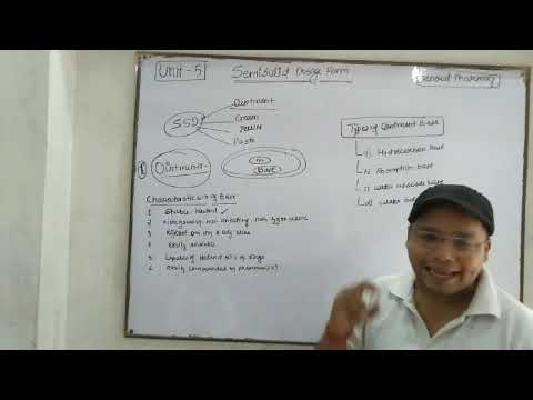 Semisolid Dosage Form || L-1 Unit-5 General Pharmacy