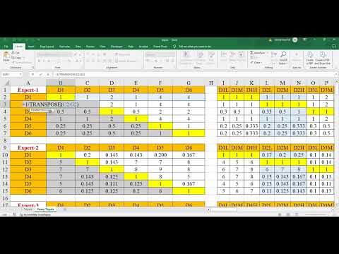 Fuzzy Topsis- Manual Calculations and Excel Template