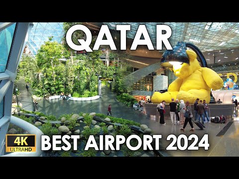 BEST AIRPORT IN THE WORLD 2024 | FULL TOUR 4K #qatar #2024 #tour