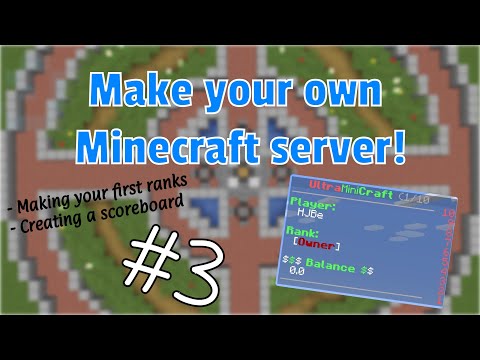 How to make a scoreboard for your minecraft server | Make your own server #3