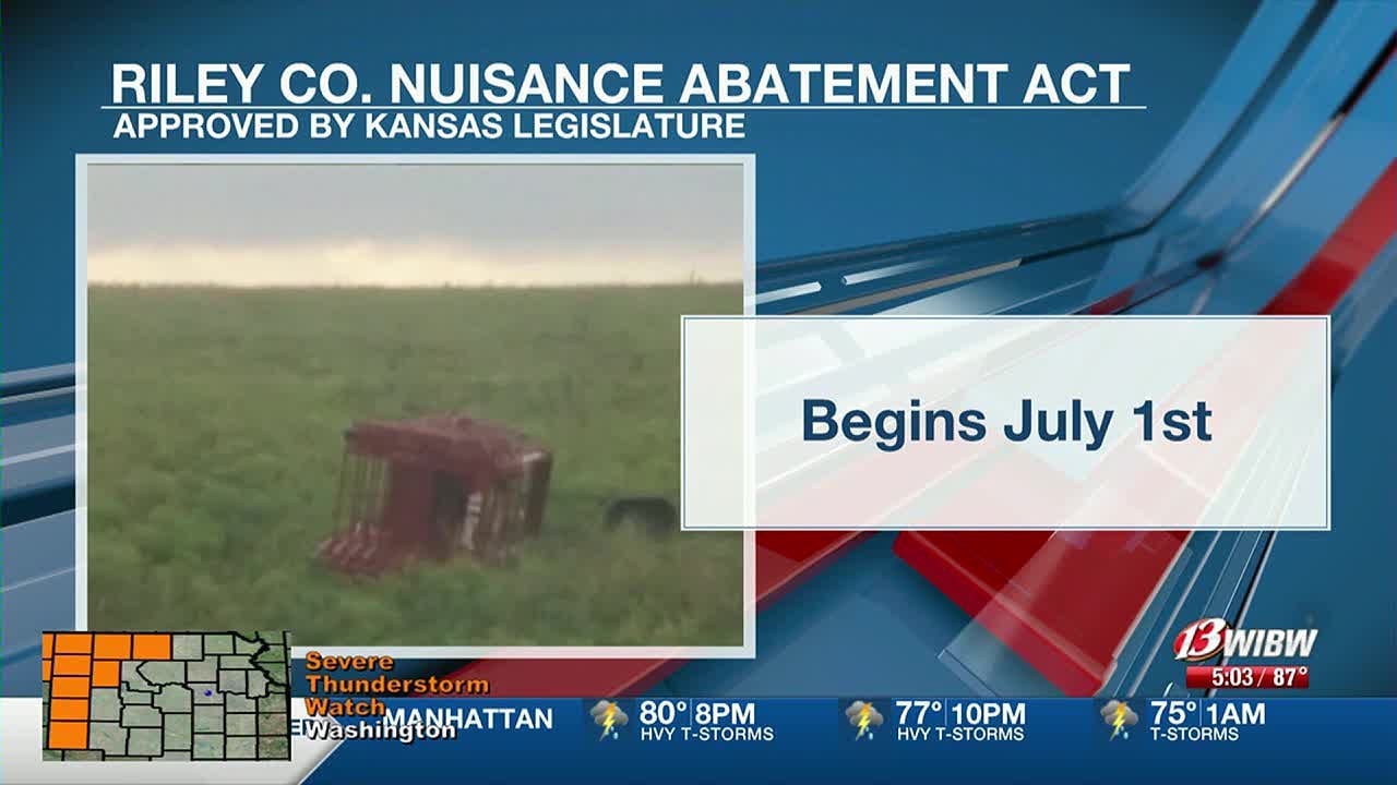 New nuisance abatement law goes into effect July 1 in Riley County