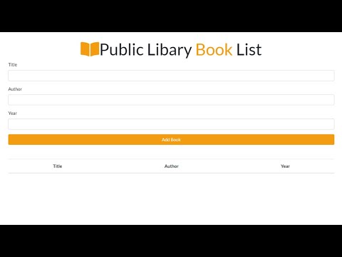 How to make a JavaScript Booklist App projects for beginners with GitHub source code || #javaScript
