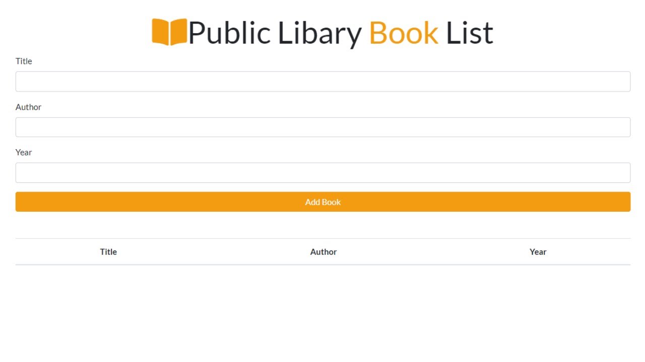How to make a JavaScript Booklist App projects for beginners with GitHub source code || #javaScript