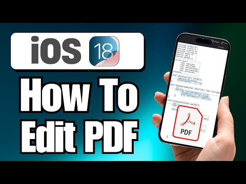How to Edit Pdf on Iphone IOS 18 (Quick Tutorial)