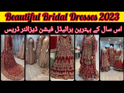 2023Top Pakistani Barat Bridal Dresses Designs Low Price Barat Lehenga MAXI 2022-Muntaha Official #2