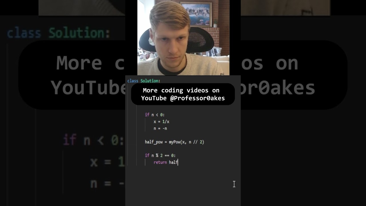 50. Pow(x, n) Python LeetCode Solution  #leetcode #coding #codingproblems #python #codingtechnique