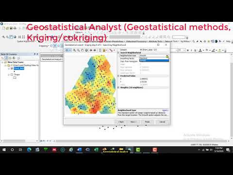 Geostatistical Analyst (Geostatistical methods, Kriging/cokriging)