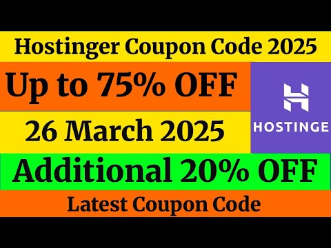 Hostinger Premium Web Hosting Coupon Code | 26 March 2025
