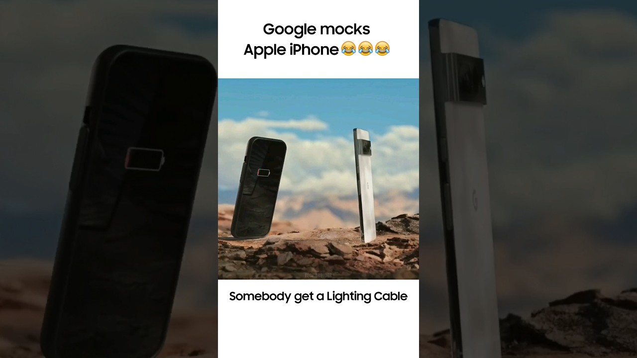 😂 Google mocks Apple iPhone - Lightning Cable