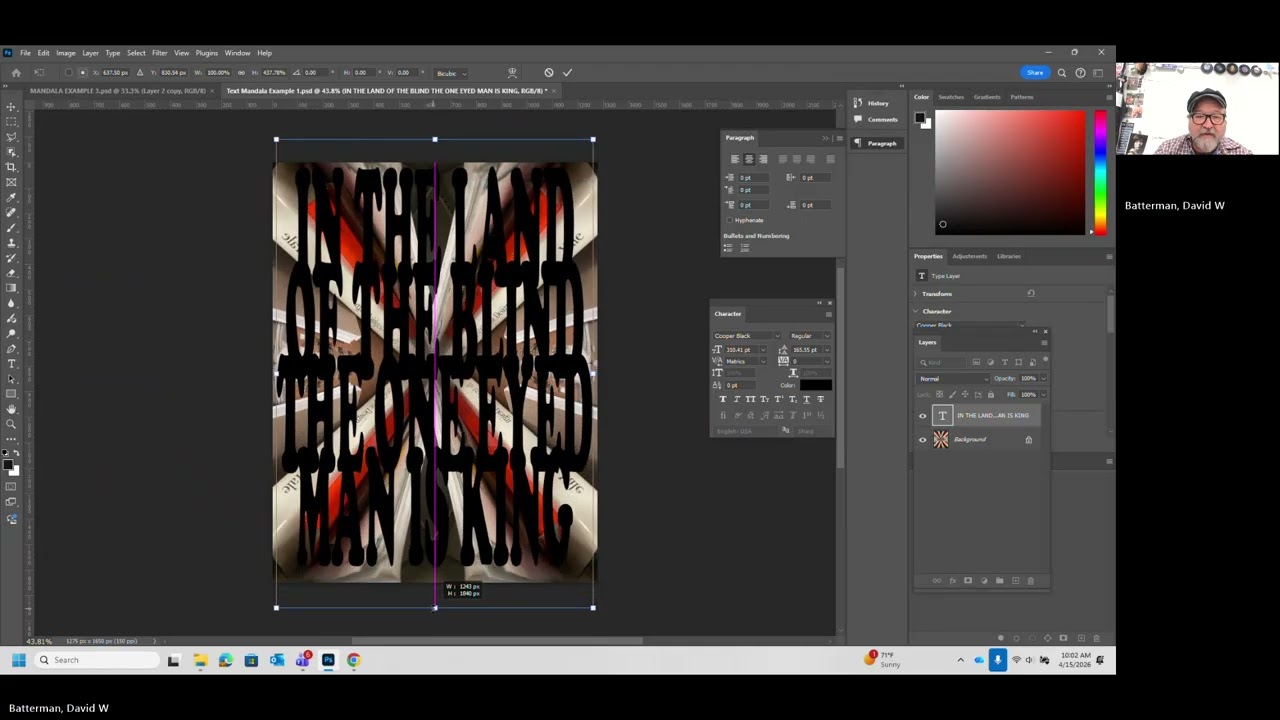 Mandala Text Tutorial