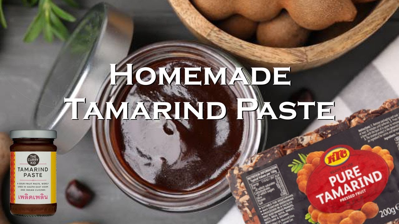Homemade Tamarind Paste from block (Indian Cooking)