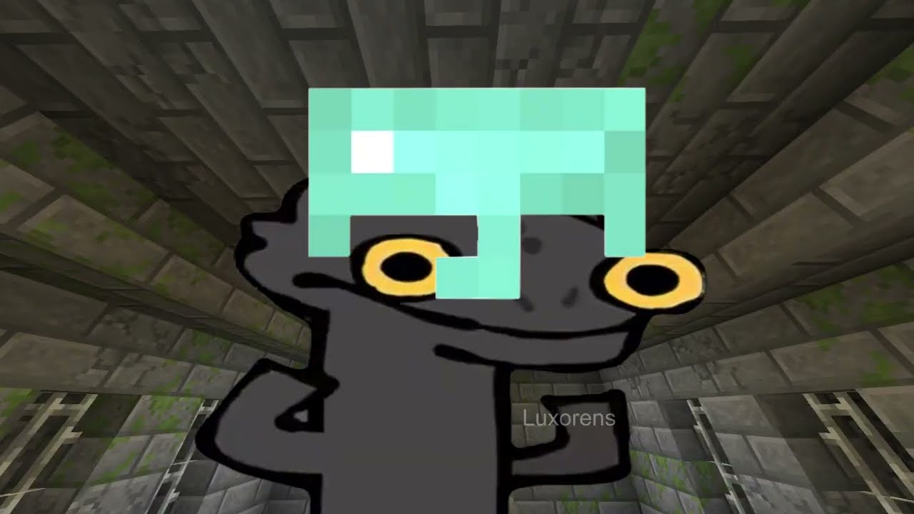 Dancing Toothless meme playing Minecraft