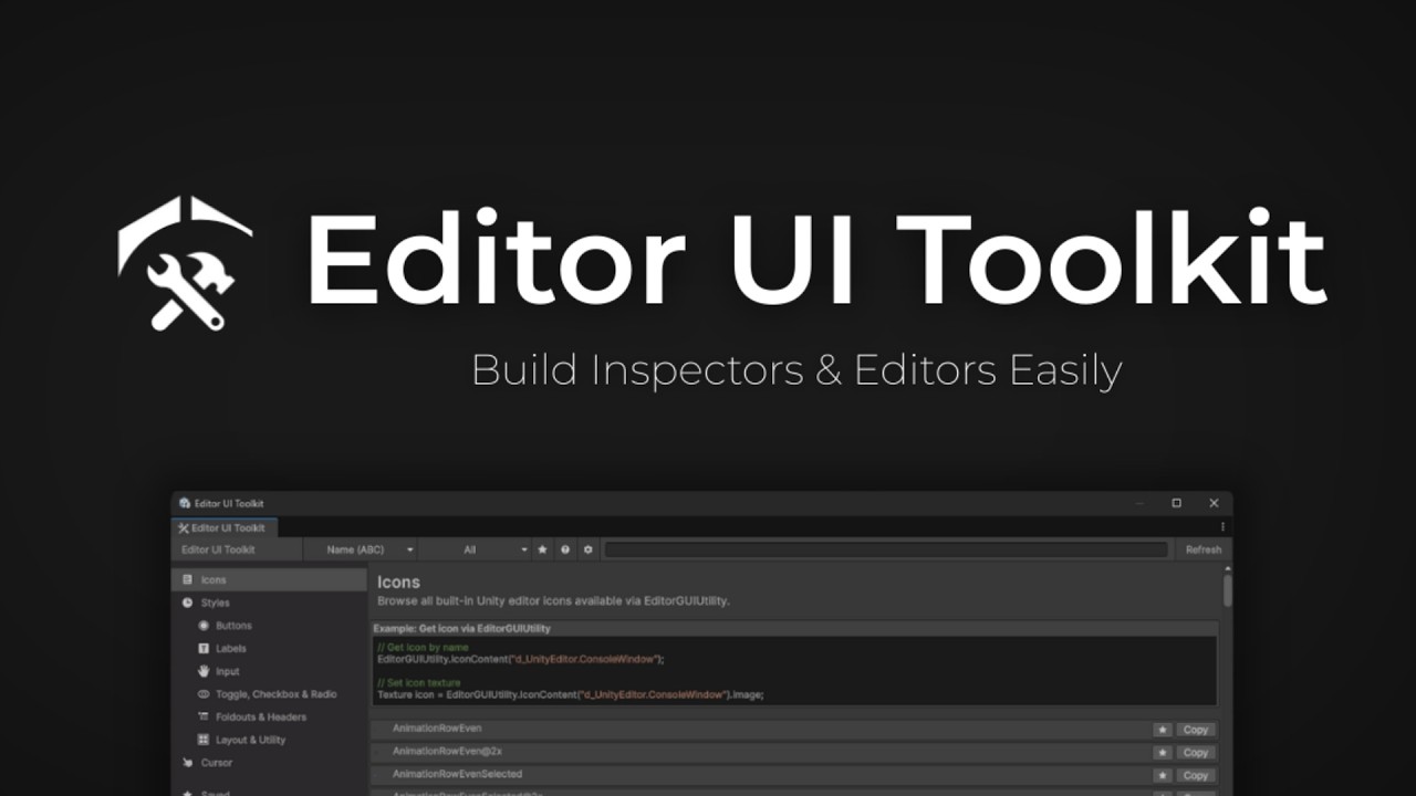 Unity Editor UI Toolkit (Build Inspectors & Editors Easy)
