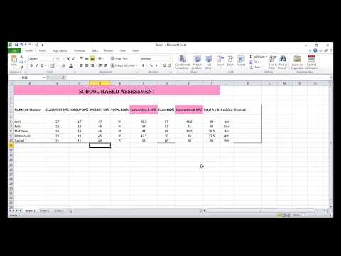 How to create school based assessment (SBA)